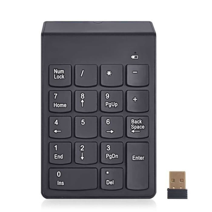 Jual Keyboard Numeric Keypad Mini Numpad numlock 18 Keys 2.4G | Shopee Indonesia