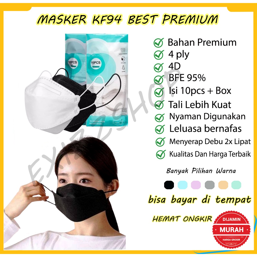 Jual MASKER Kf94 Kualitas Mouson korea HARGA PROMO KUALITAS OK isi 10 ...