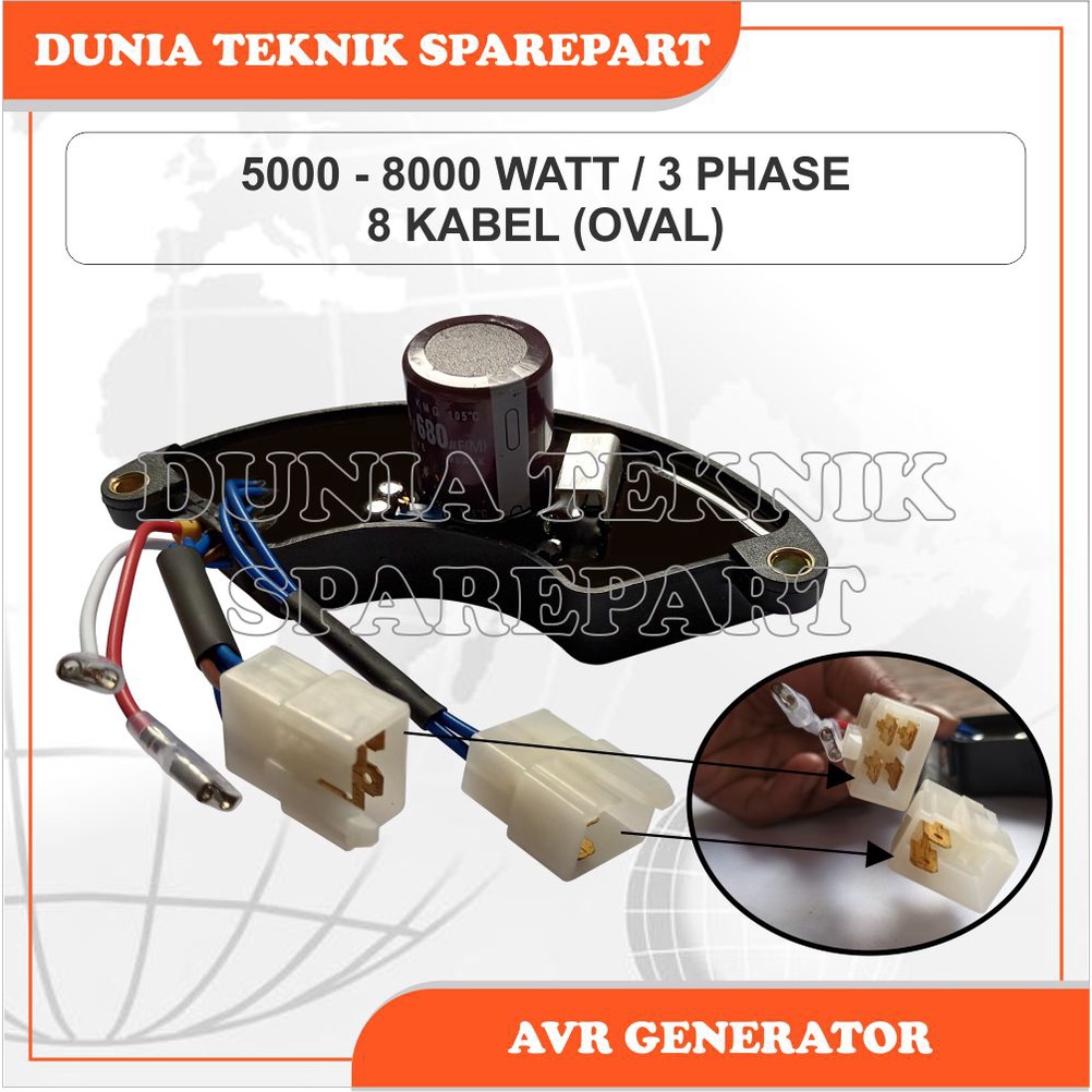 Jual AVR GENSET 3 PHASE 5KW-8KW, MODEL OVAL / SABIT 5000 WATT - 8000 WATT | Shopee Indonesia