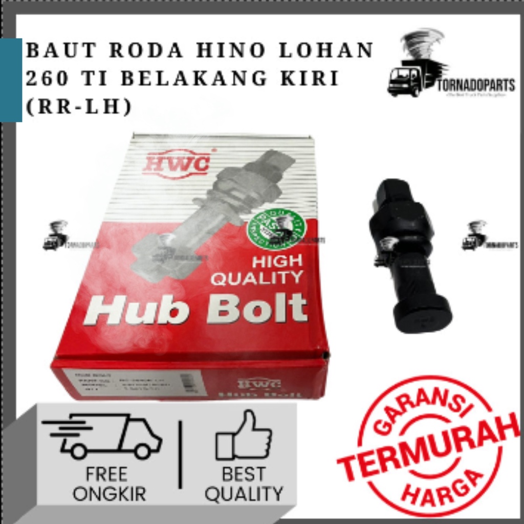 Jual Baut Roda Belakang Kiri Hino Lohan 260 TI 260TI HWC RR LH Hino ...