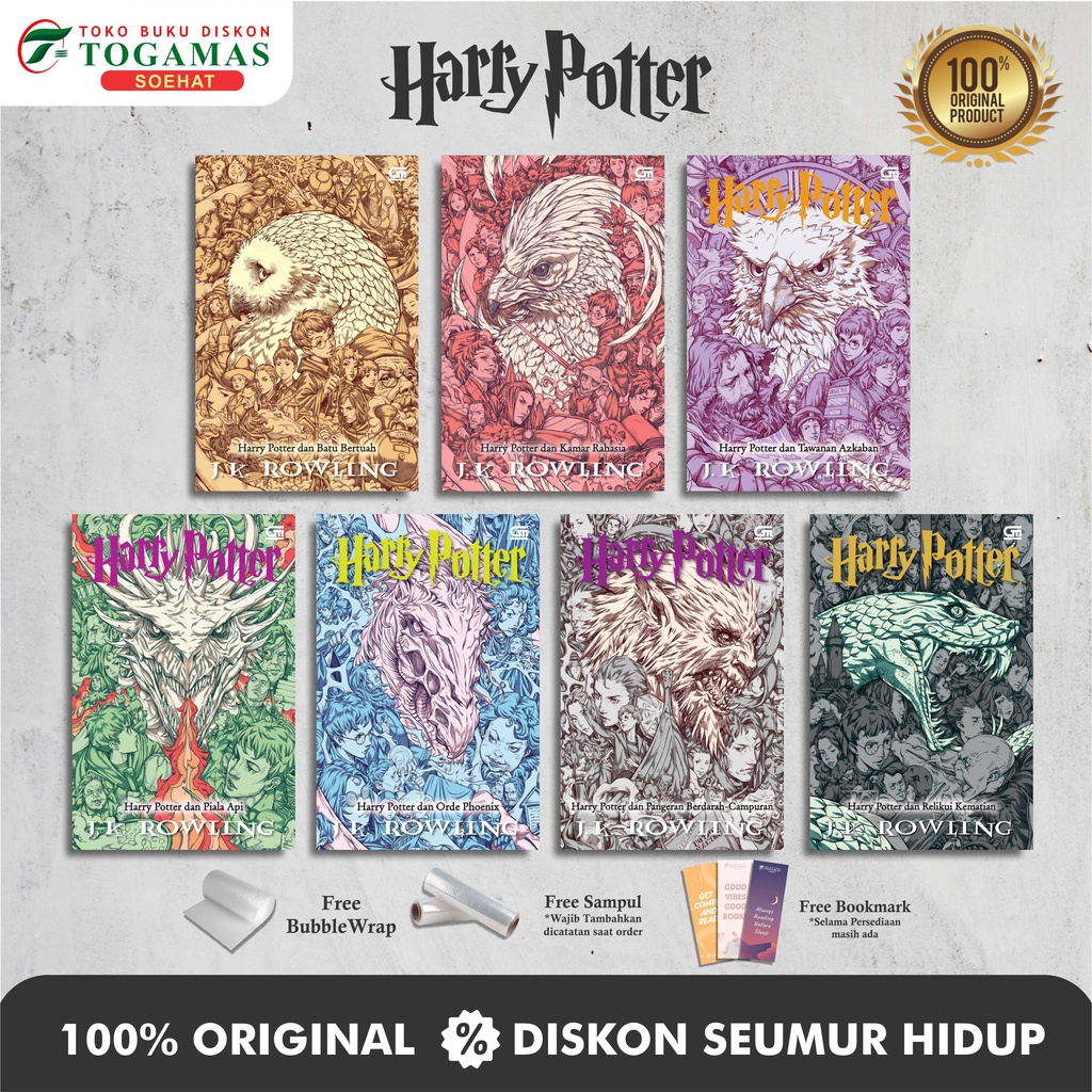 Jual Harry Potter : Batu Bertuah / Kamar Rahasia / Tawanan Azkaban ...