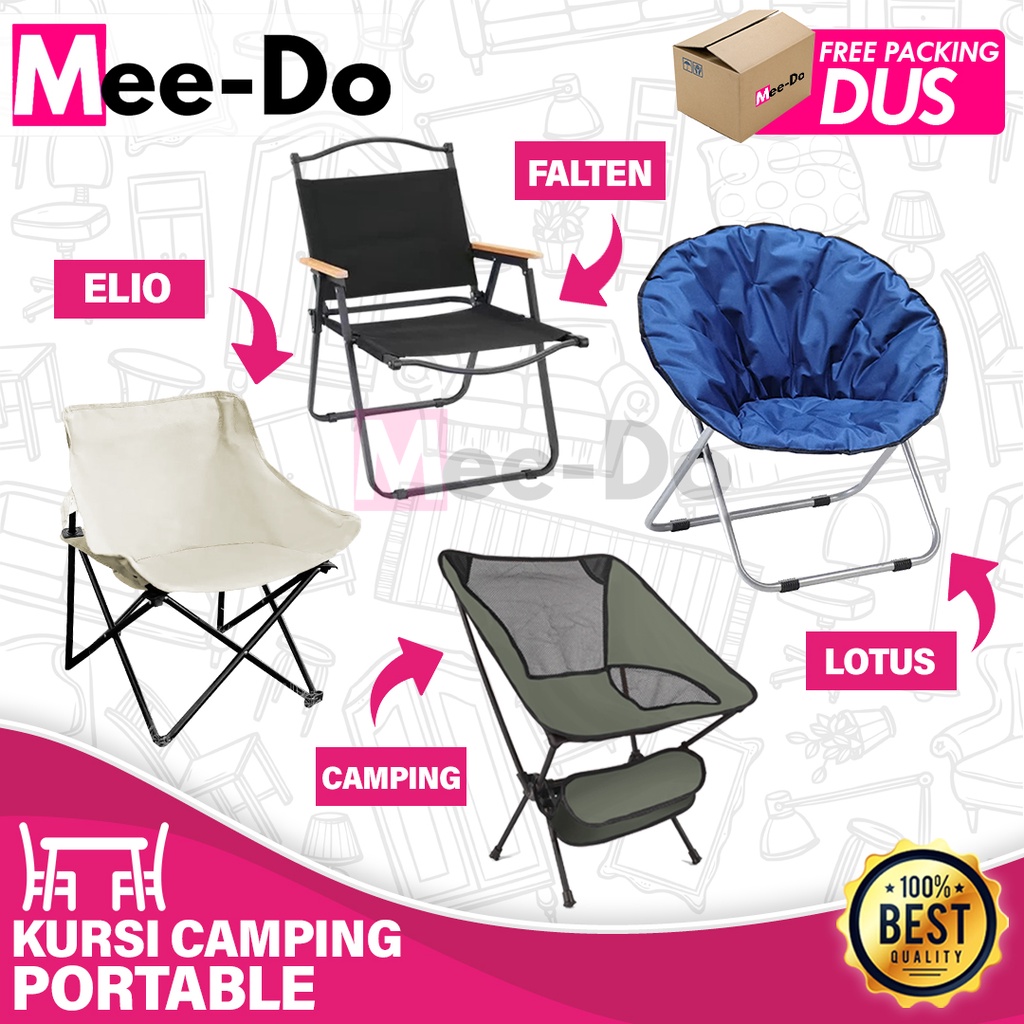 Jual Kursi Lipat Mee Do Outdoor Indoor Camping Portable | Shopee Indonesia