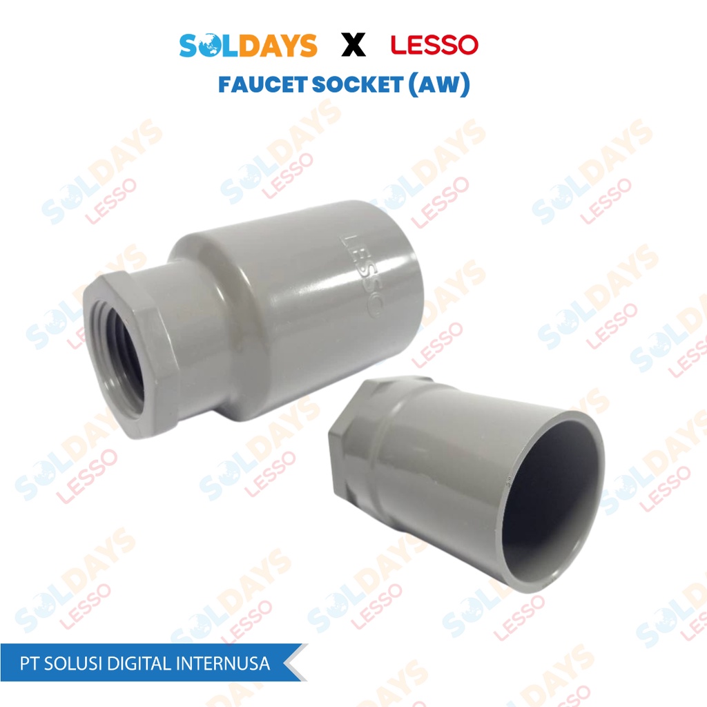 Jual Lesso Faucet Socket ( AW) 1" x 1/2" / Faucet Socket 1" x 1/2" inch (AW) | Shopee Indonesia
