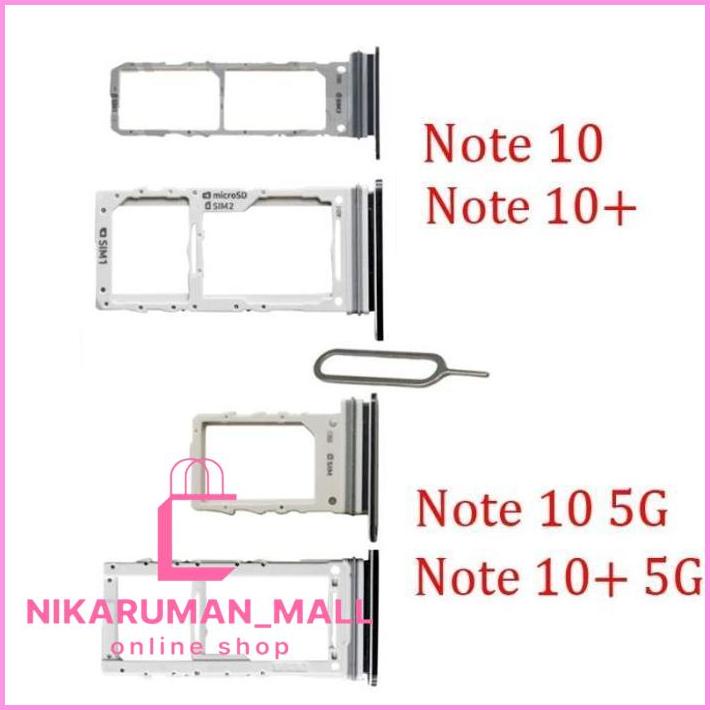 Jual Dudukan Sim Tray Samsung Note 10 Note 10 Plus Note10 5G Note10 Plus 5G | Shopee Indonesia