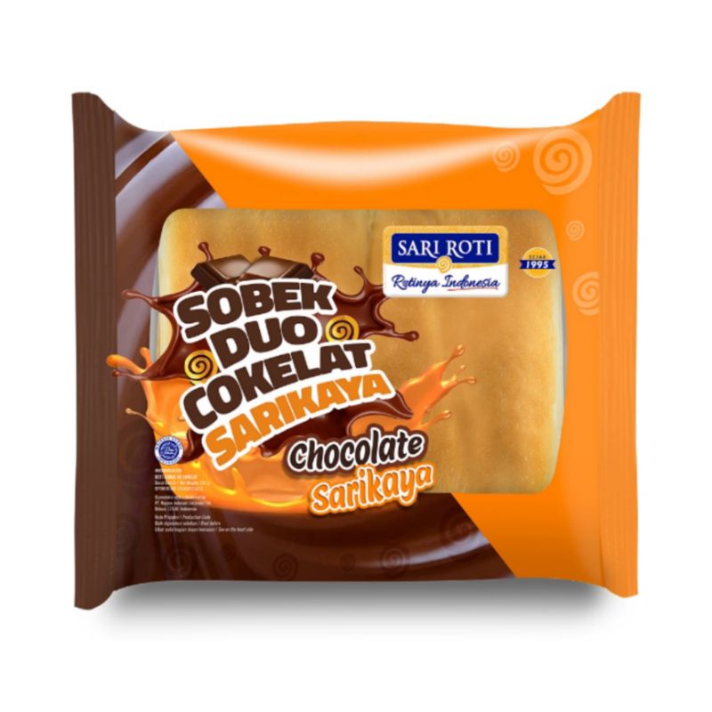 Jual SARI ROTI Roti Sobek Duo Cokelat 114 g | Shopee Indonesia