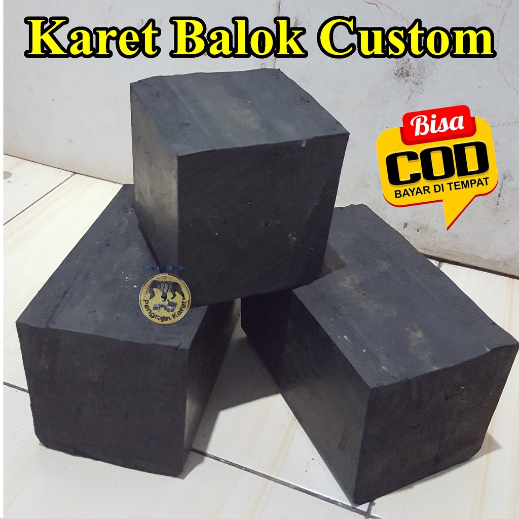 Jual Karet BALOK CUSTOM panjang 13 cm lebar 6 cm tinggi 8 cm _ 13 x 6 x ...