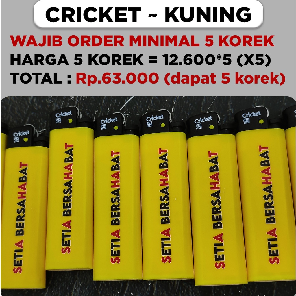 Jual KOREK GAS CRICKET CUSTOM BEBAS (1hari jadi) | Shopee Indonesia