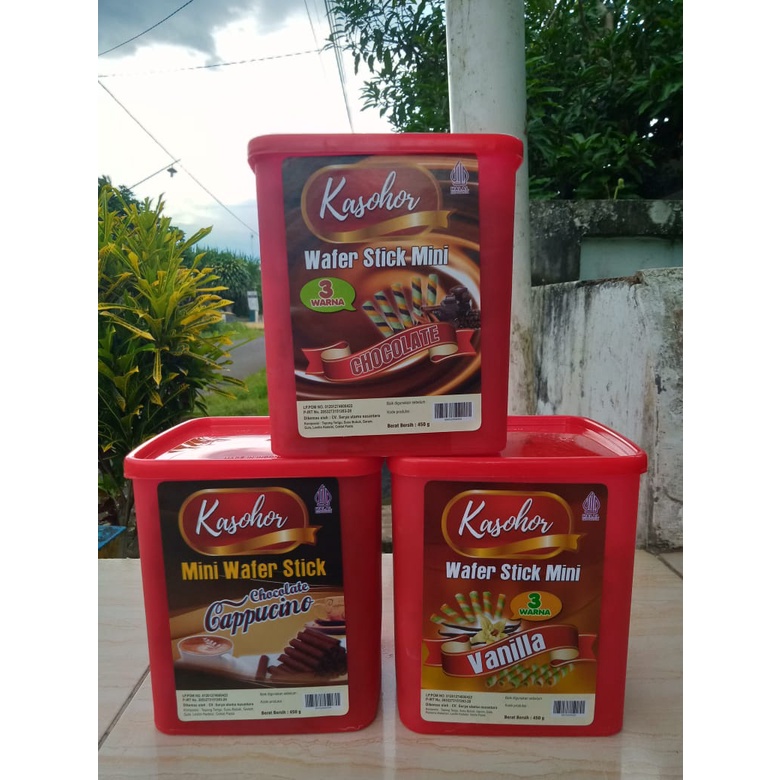 Jual Kasohor wafer stick mini kemasan 450gr / snack ori / snack kiloan ...