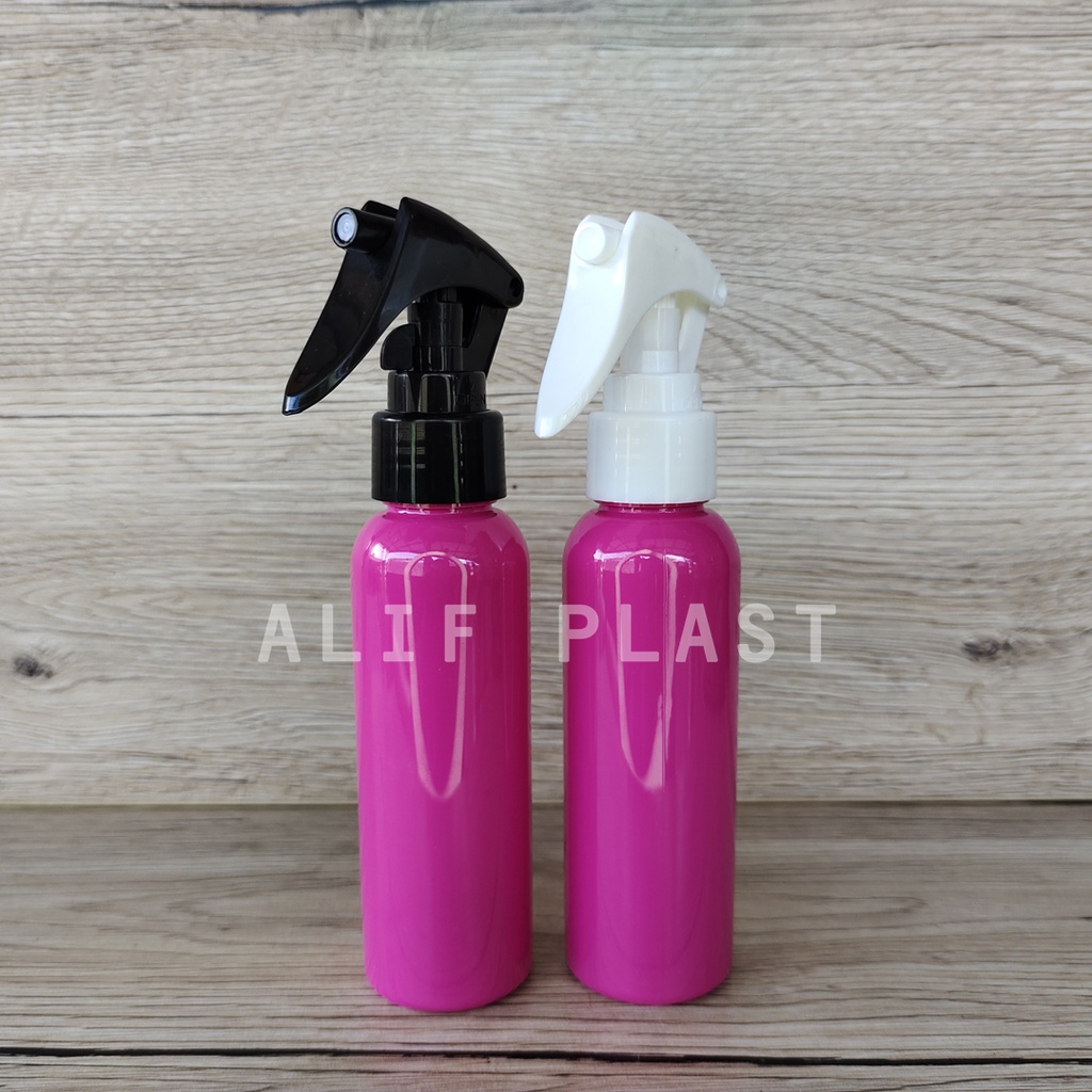 Jual BOTOL PET 100 ML PINK FANTA / FUCHIA TUTUP SPRAY TEMBAK / TRIGGER HITAM | Shopee Indonesia