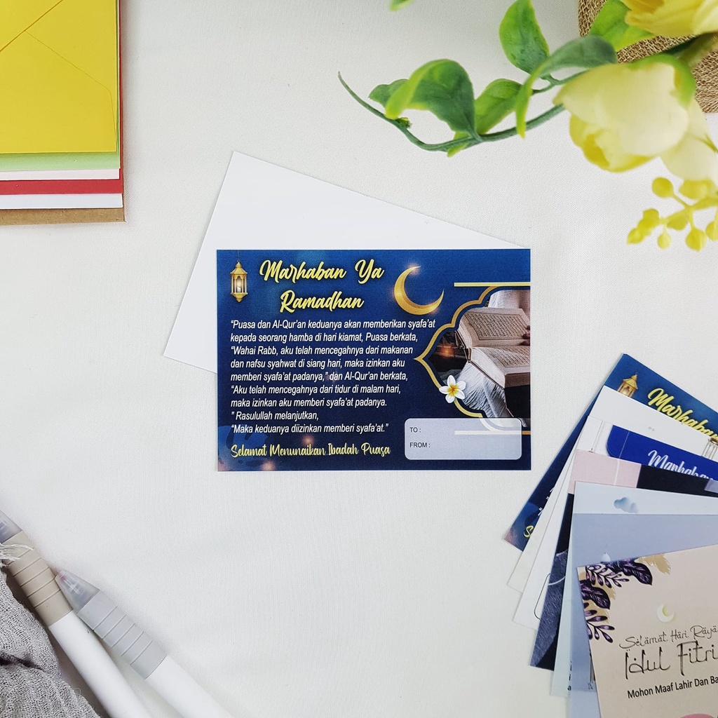Jual Thank You Card idul fitri, kartu parcel, Kartu ucapan Ramadhan ...