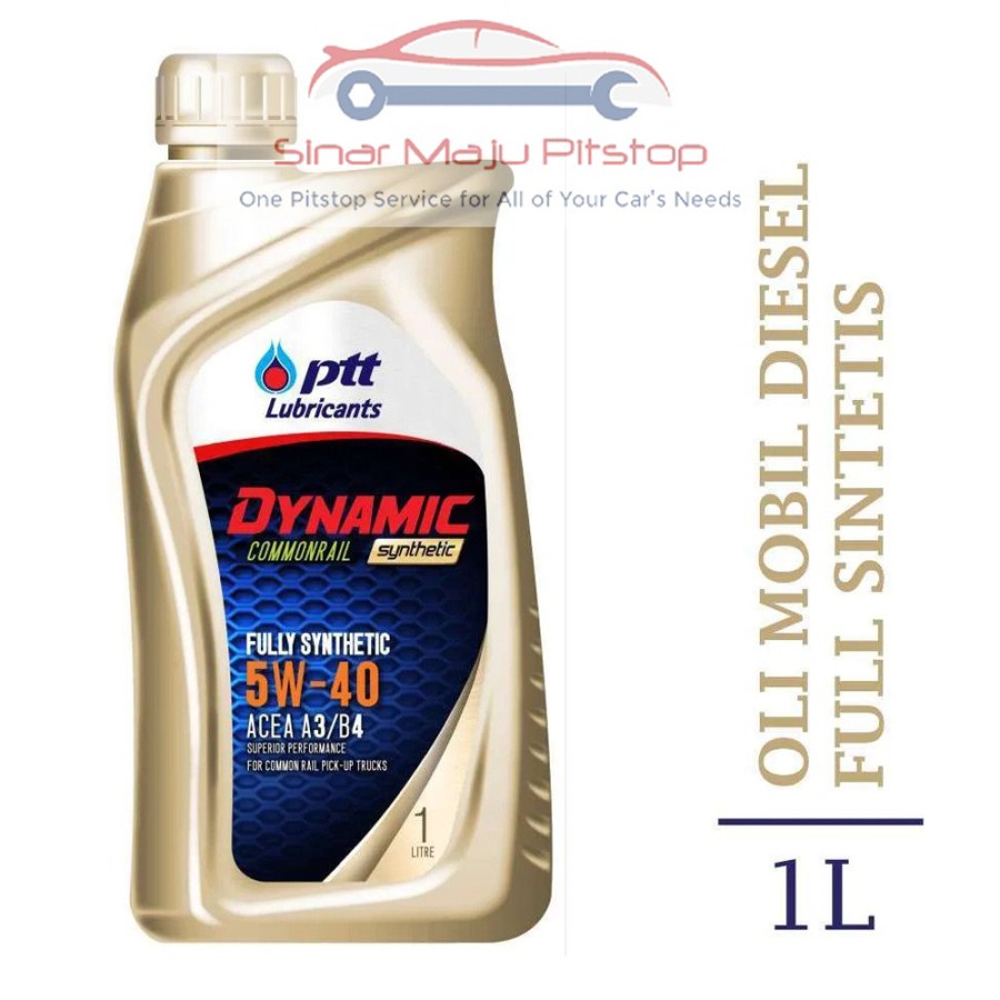 Jual PTT Dynamic Commonrail FULLY SYNTHETIC 5W-40 ACEA A3/B4 - Pelumas Oli Mesin Mobil Diesel 1 ...