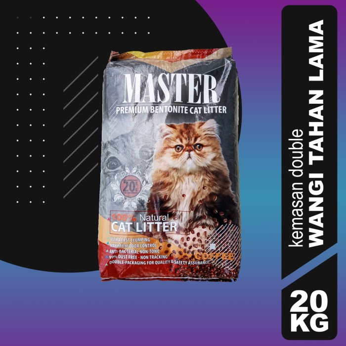 Jual Pasir Kucing Gumpal Wangi Master 20 Kg / Cat Litter Master 20kg ...