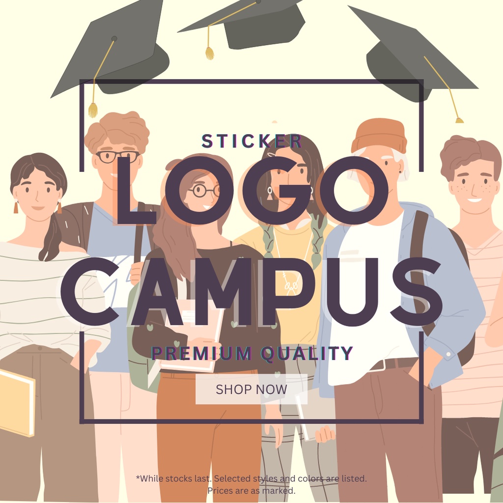 Jual LOGO CAMPUS STICKER PREMIUM - ROUND CUTTING DIAMETER 5CM | Shopee ...