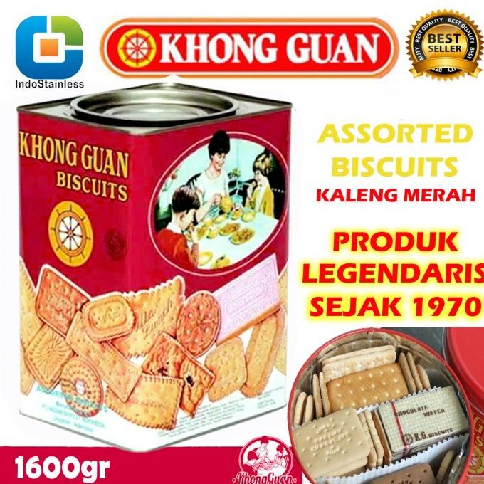 Jual BISKUIT KALENG READY BISKUIT KHONG GUAN MERAH ASSORTED BISCUITS ...