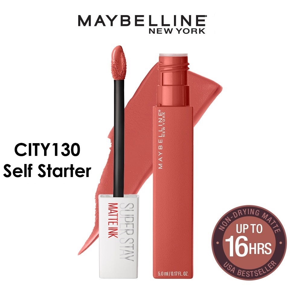 Jual Maybelline Super Stay Matte Ink Lipcream CITY || Rogue Reds ...