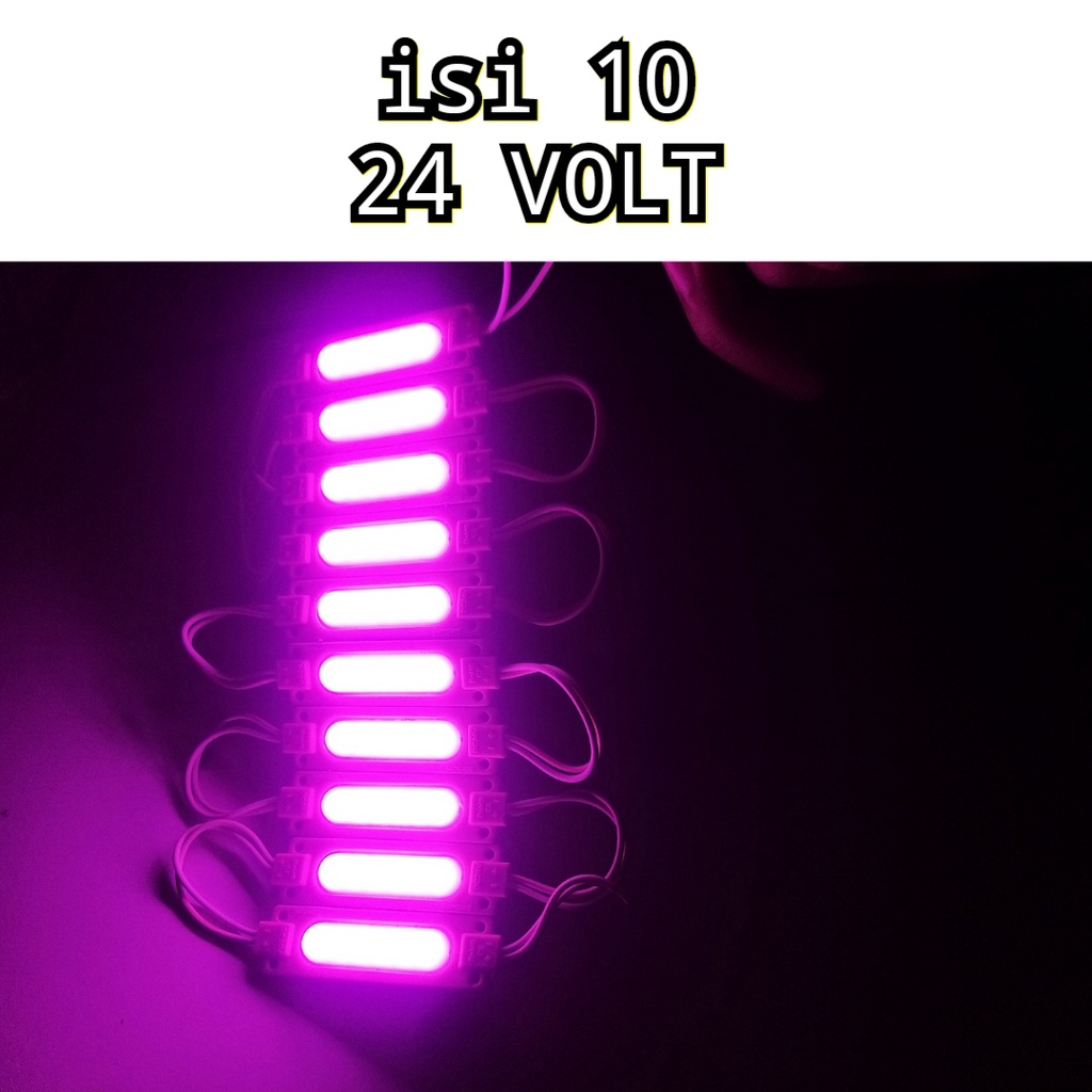 Jual 10 Pcs Lampu LED strip COB plasma 24 volt Lampu kolong truk bus ...