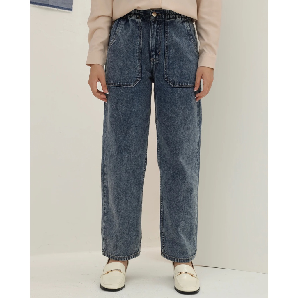 Jual Momma Pants Jeans Geulis (REJECT MINOR SNOW DENIM M) | Shopee ...