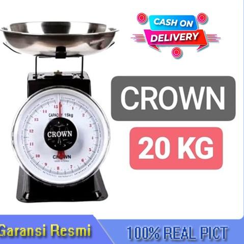 Jual HOT SALE Timbangan Crown 20kg Duduk/Timbangan Manual/Timbangan Buah 20 Kg | Shopee Indonesia