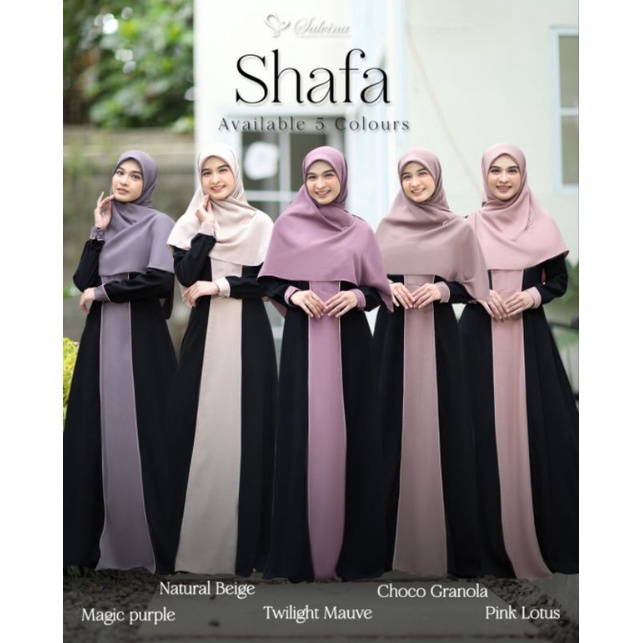 Jual READY GAMIS Shafa Dress by Salvina Hijab | Shopee Indonesia
