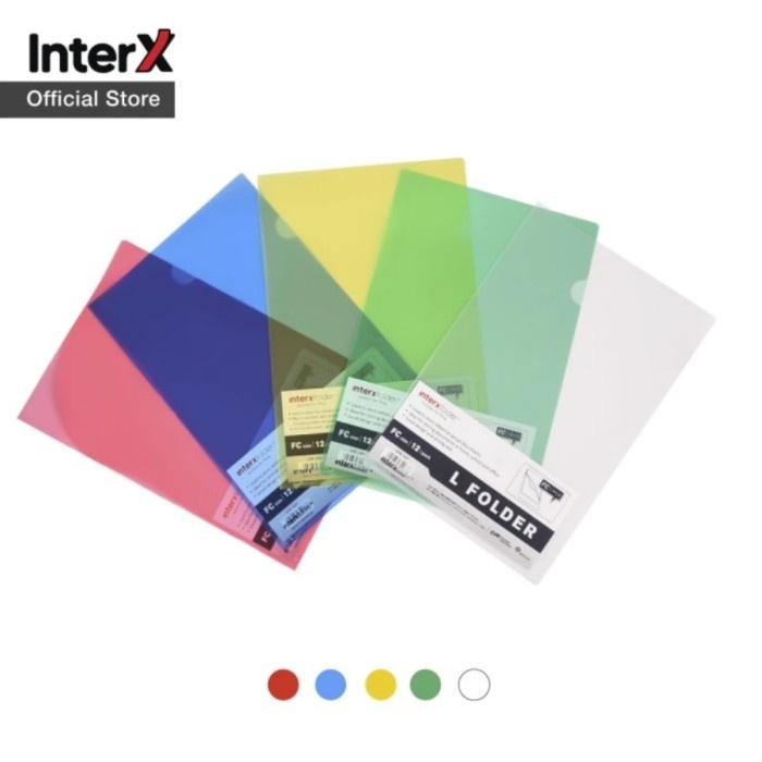 Jual InterX / Folder One Map L Plastik Warna F4 isi 12 Pcs | Shopee Indonesia
