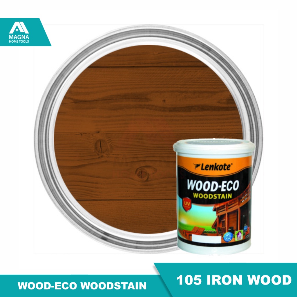 Jual CAT WOOD ECO WOOD STAIN 1 KG PENGKILAP KAYU/FINISHING WARNA ...