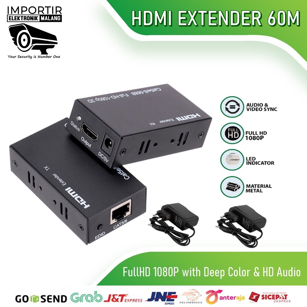 Jual HDMI Extender 60m ( HDMI EXTENDER ) | Shopee Indonesia
