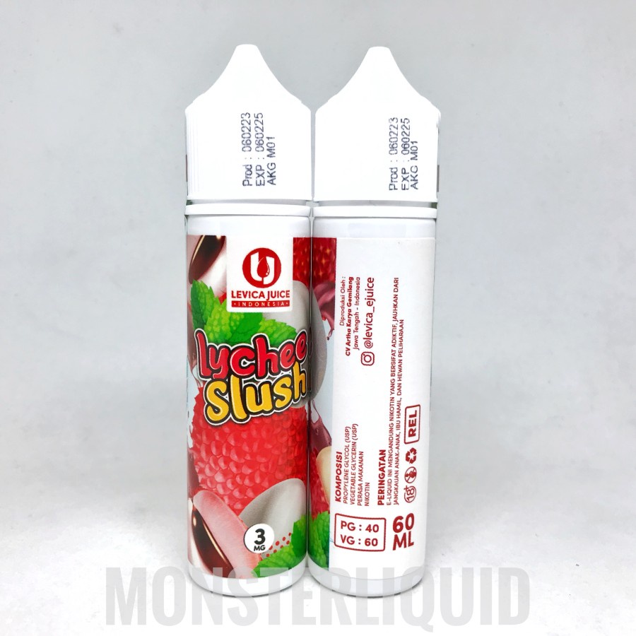 Jual LYCHEE SLUSH BY LEVICA JUICE INDONEISA 3MG 60ML | Shopee Indonesia