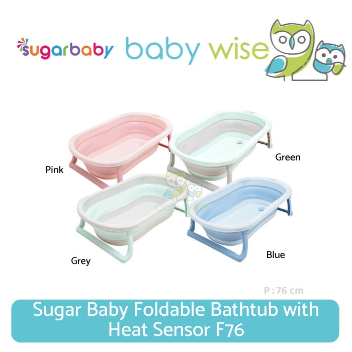 Jual Sugar Baby Foldable Baby Bathtup with Digital Thermometer F76,F79,F88, F76N Bath Pillow ...