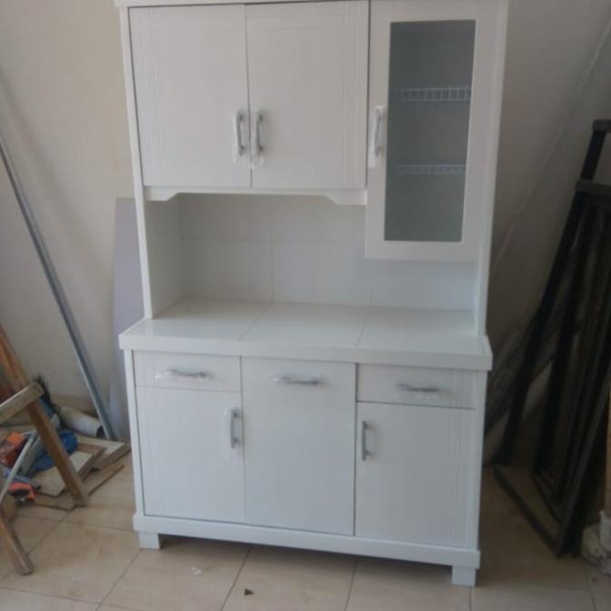 Jual kitchen set / lemari dapur / rak piring / lemari sayur 3 pintu ...