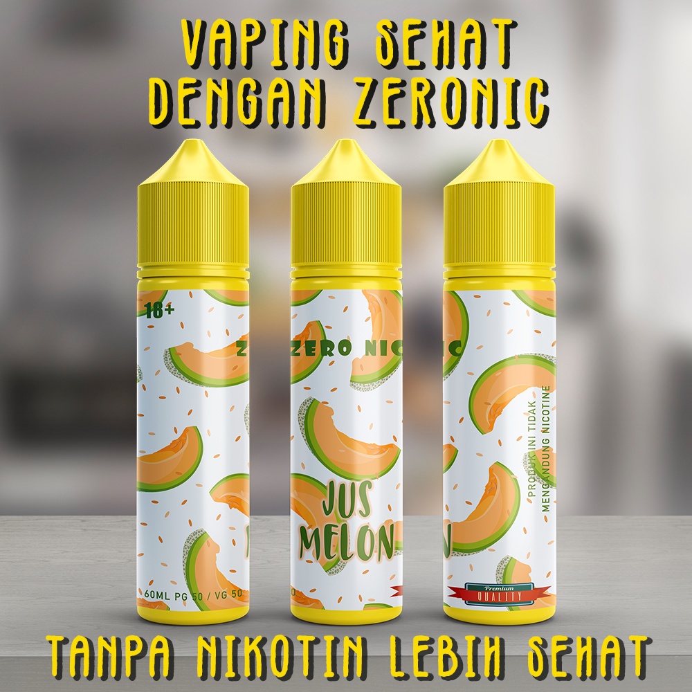 Jual Liquid Vape Zero Nicotine Jus Melon Liquid Murah Buah Enak Mint ...