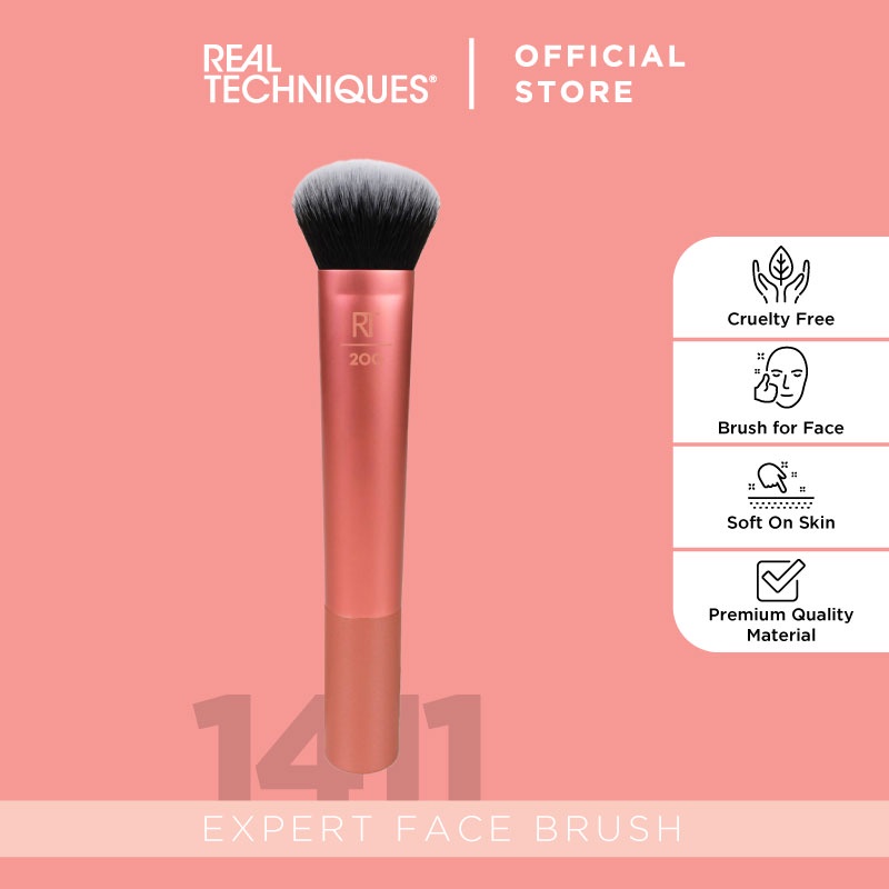 Jual Real Techniques 1411 Expert Face Brush Kuas Makeup Wajah | Shopee ...