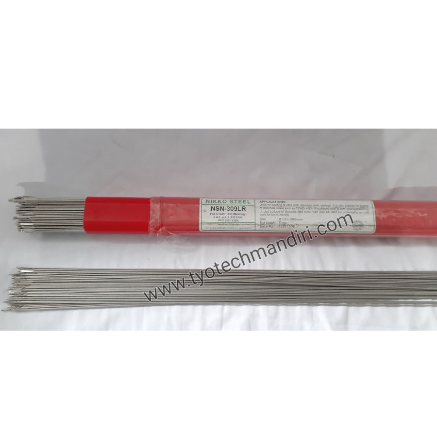 Jual Kawat Las Argon Filler Rod Stainless NSN-309LR NIKKO Dia 3.2mm / 1 ...