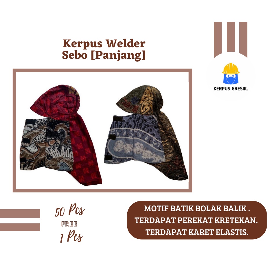 Jual READY_Kerpus proyek/Kerpus welder/Topi Jepang/sebo (panjang ...