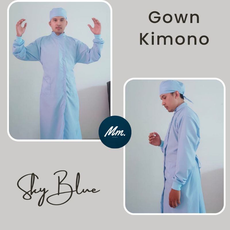 Jual GOWN APD / GOWN KIMONO (GRATIS TOPI) | Shopee Indonesia