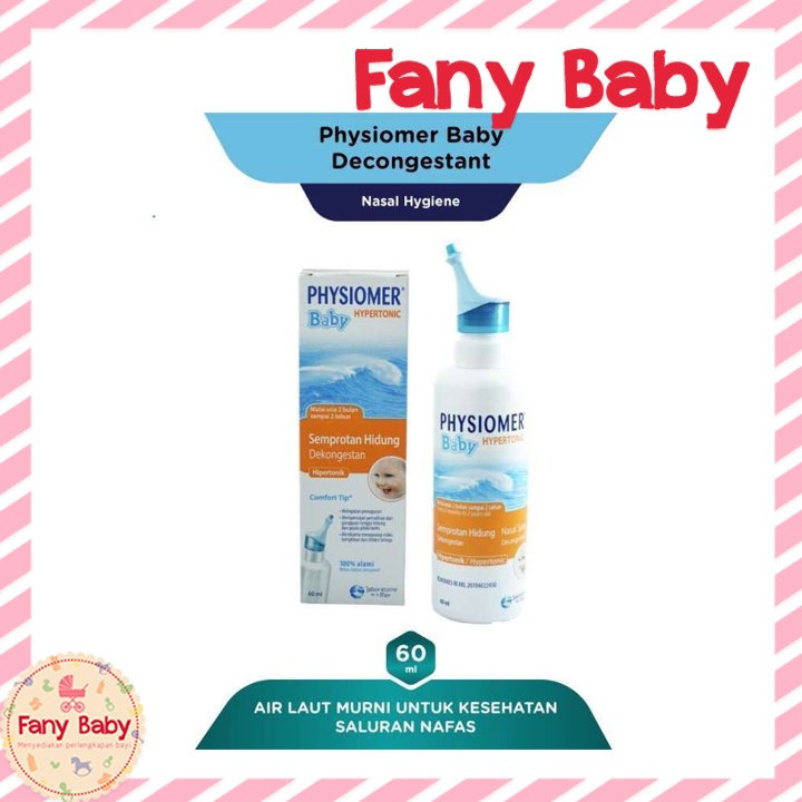Jual PHYSIOMER BABY DECONGEST NASAL HYPERTONIC 60ML | Shopee Indonesia