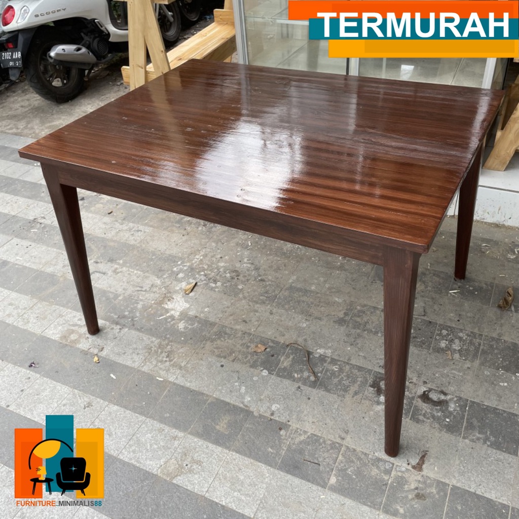 Jual Meja Makan Simpel | Meja Kayu Aesthetic | Meja Dapur |Meja Estetik ...