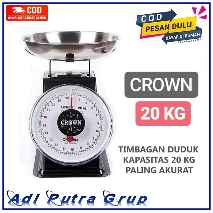 Jual Timbangan Duduk 20Kg Timbngan buah/timbangan telur/timbangan ...