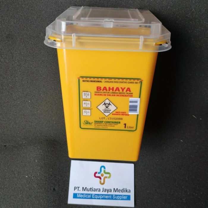 Jual Sharp Container Vol.1 Liter Tempat Sampah / Wadah Sampah Tajam ...