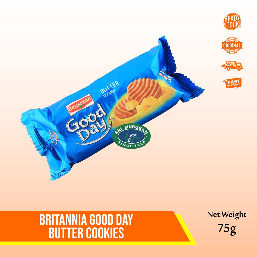 Jual BRITANNIA GOOD DAY BUTTER COOKIES 75g | Shopee Indonesia