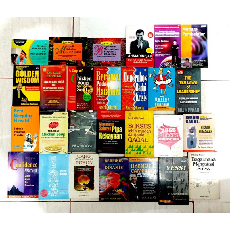 Jual Obral buku Motivasi / Inspirasi / Self improvement / Self development / Personal growth ...