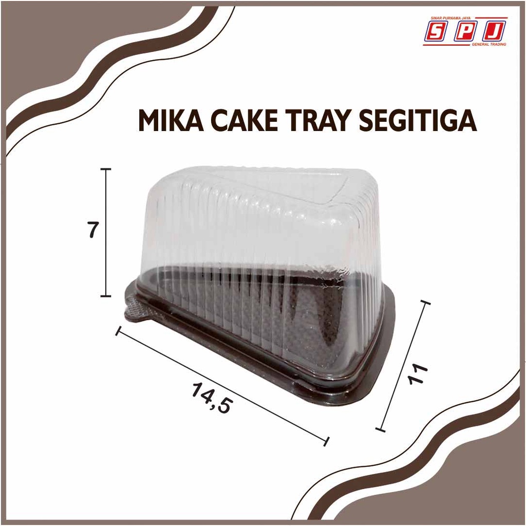 Jual Mika Cake Tray Segitiga (isi 50pcs) | Shopee Indonesia