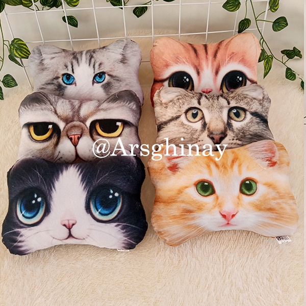 Jual Bantal Mobil Kepal Kucing 2 PCS - Bantal Sandar Mobil - Bantal ...