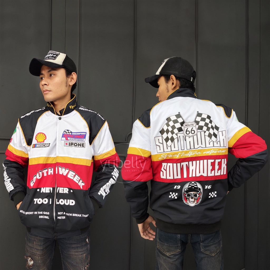 Jual Jaket Nascar Racing Vintage Southweek Original Jaket Outdoor Pria | Jaket Touring Motor ...