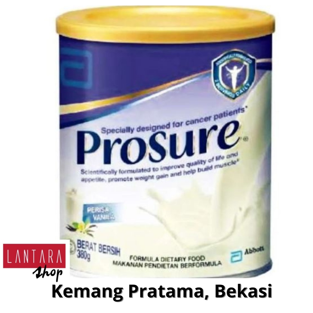 Jual [Original malaysia] Susu Abbott Prosure Premium 380 gr gram Vanila - Susu Kanker Cancer ...