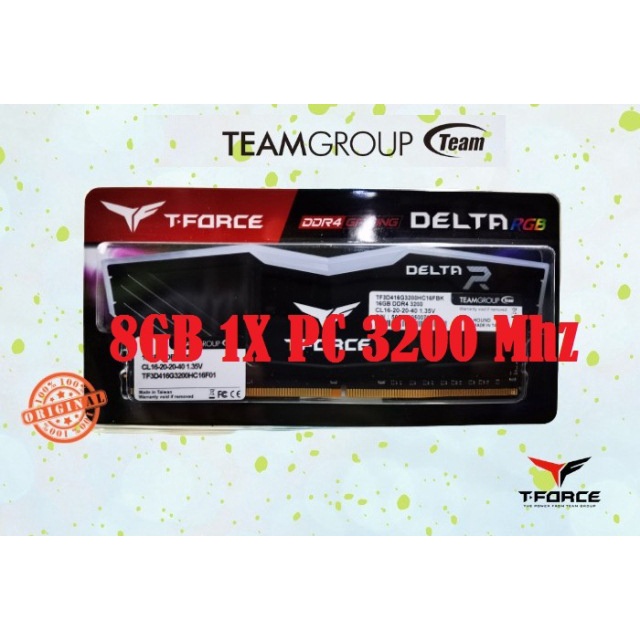 Jual RAM Gaming RGB DDR4 8GB TEAM TFORCE DELTA RGB | Shopee Indonesia