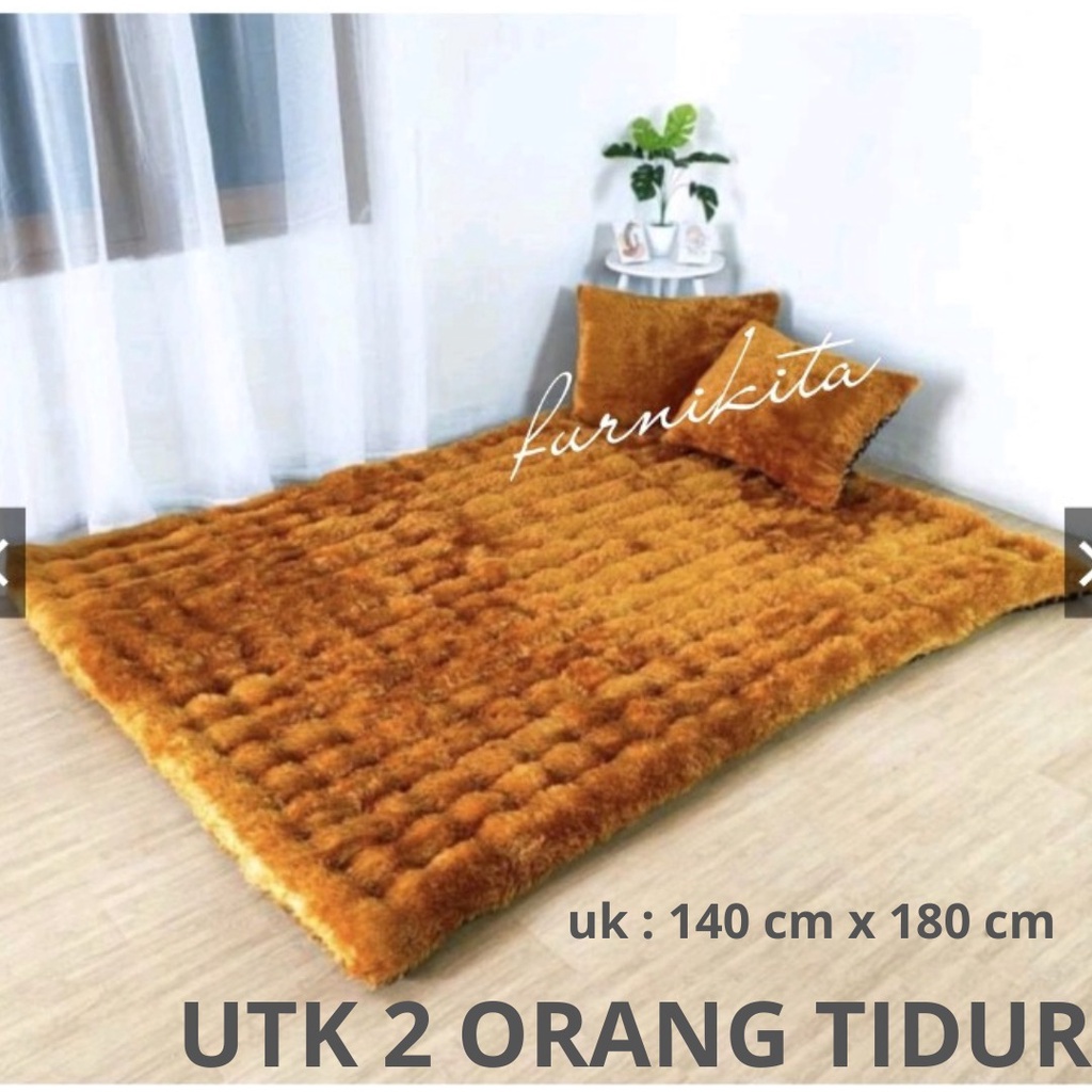 Jual KASUR MENUL KASUR BULU RASPUR KASUR 140X180X10CM | Shopee Indonesia