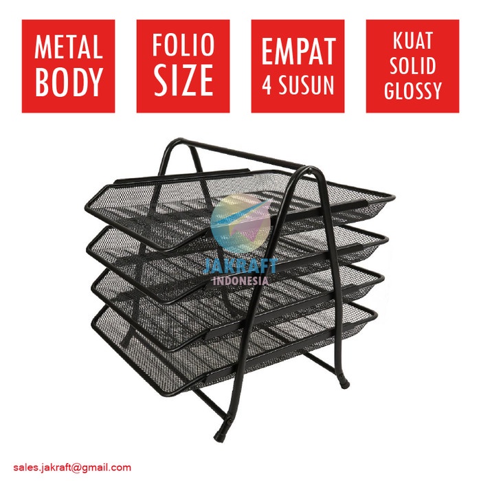 Jual Letter Document Tray Besi 4 Empat Susun Tingkat Tier Joyko Dt-31 ...