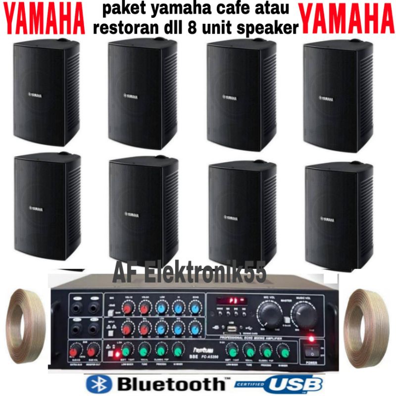 Jual Paket Sound System Yamaha 8 Unit Speaker Untuk Di Cafe Atau Restoran Original | Shopee ...