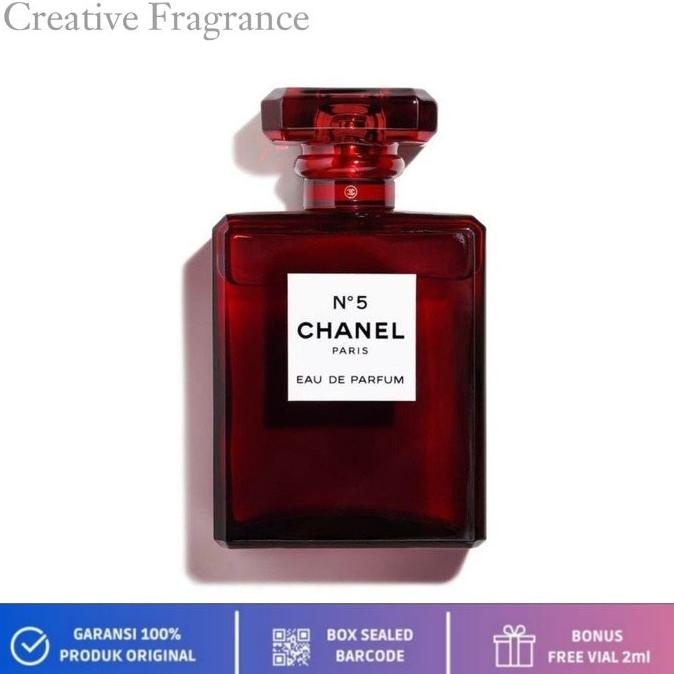 Jual Chanel No 5 Red Edition Edp 100Ml Original Full Set | Shopee Indonesia