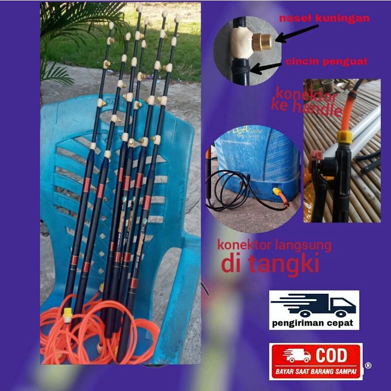 Jual Stik sprayer elektrik panjang/stik semprot panjang/300cm/250cm/Cba ...